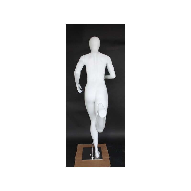 Contemporary Style Egg Head Athletic Running Female Mannequin