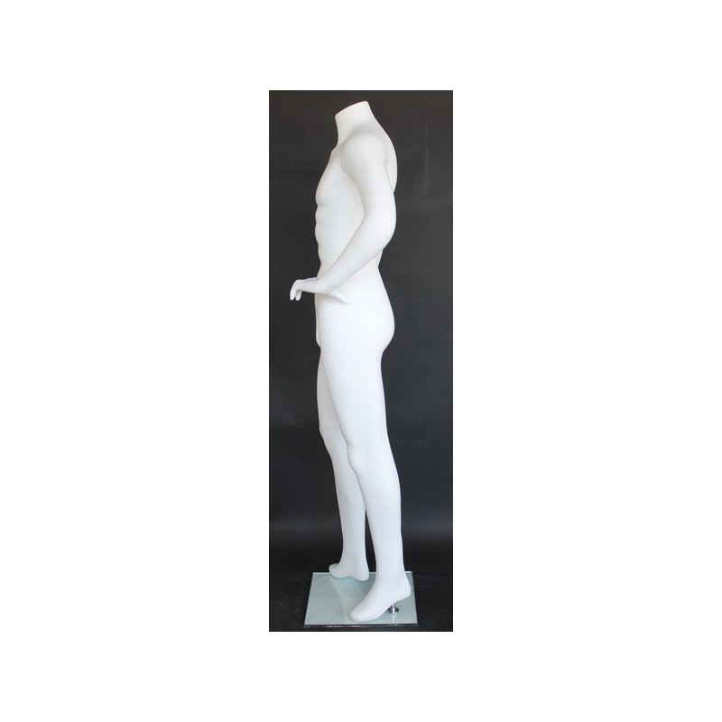 New Headless Full Body Male Mannequin Matte white STM004-WT
