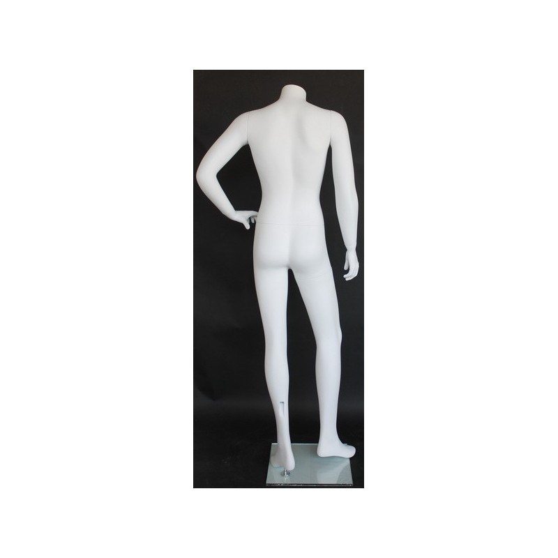 New Headless Full Body Male Mannequin Matte white STM004-WT