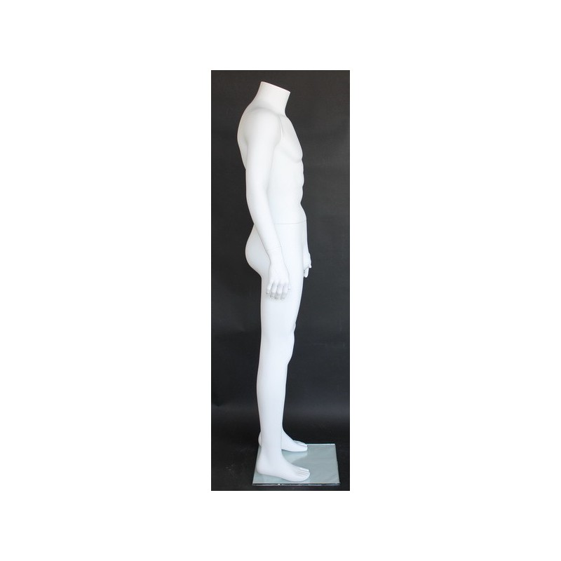 New Headless Full Body Male Mannequin Matte white STM006-WT