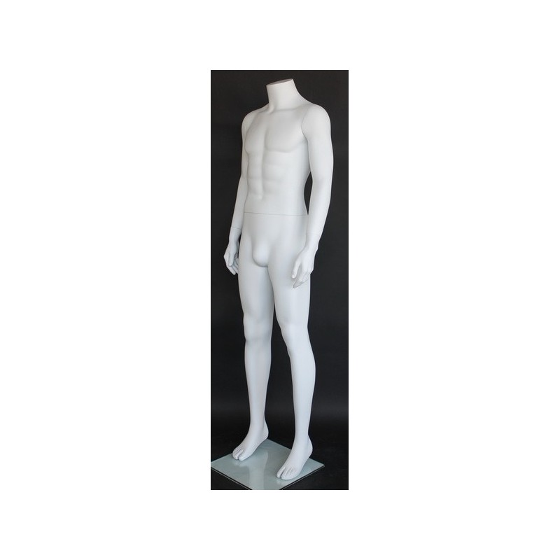 New Headless Full Body Male Mannequin Matte white STM006-WT