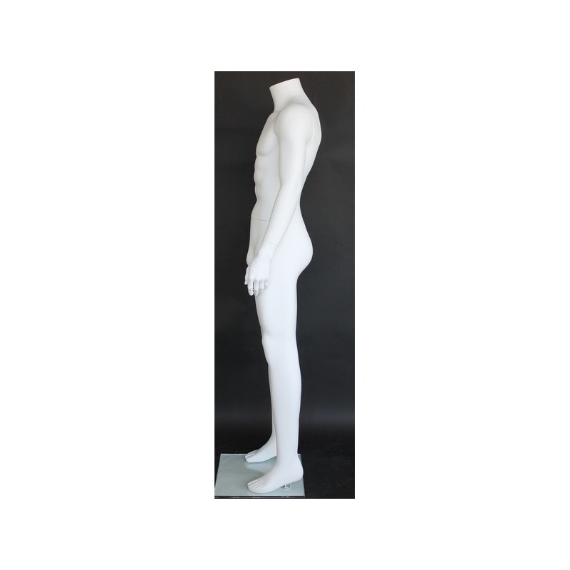 New Headless Full Body Male Mannequin Matte white STM006-WT