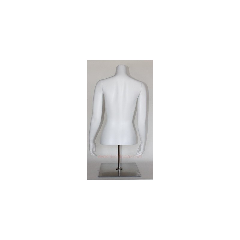 46 in H Female Torso mannequin with Arms and Base FT6-WM