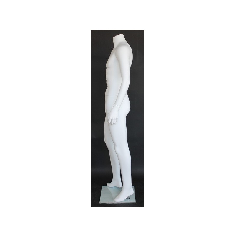 USED Headless Full Body Male Mannequin Matte white STM005-WT